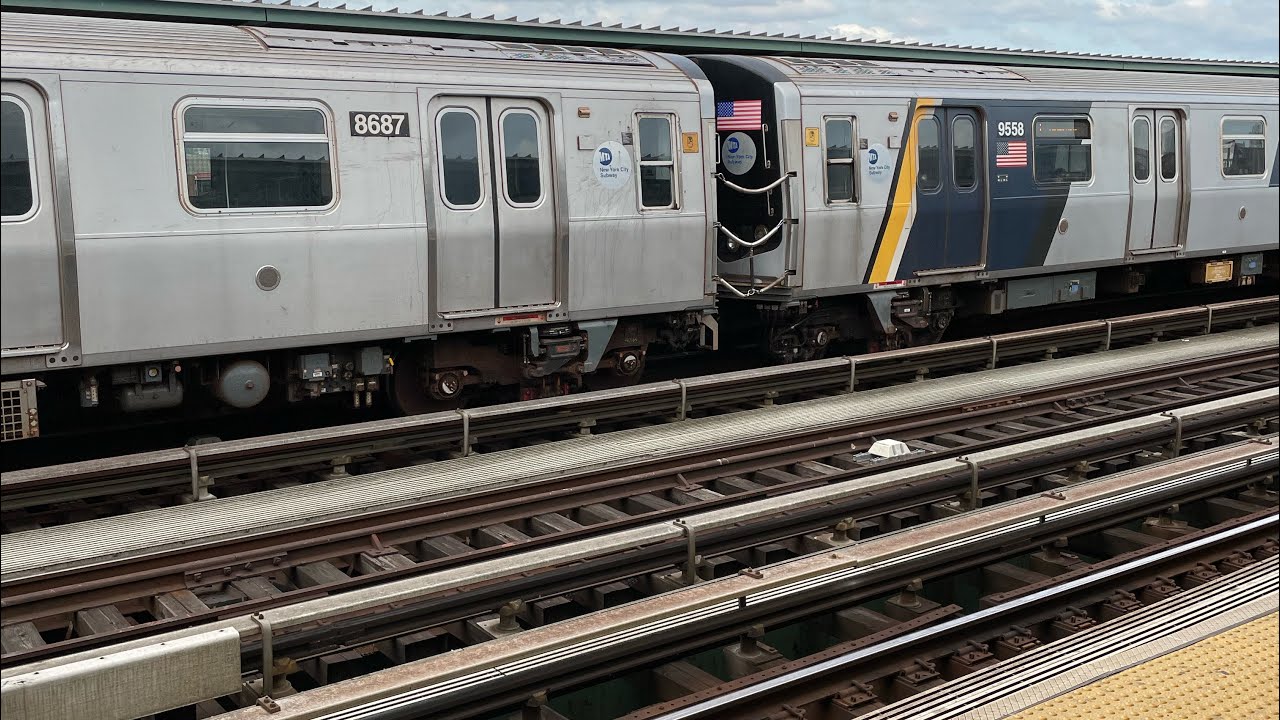 R160 F train action - YouTube