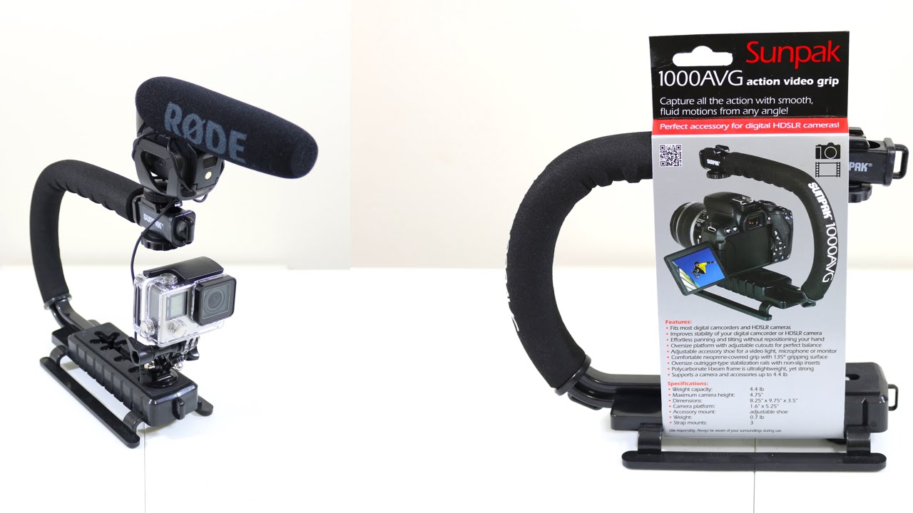 Sunpak 1000AVG Action Video Grip - First Look, Setup & Review! (GoPro ...