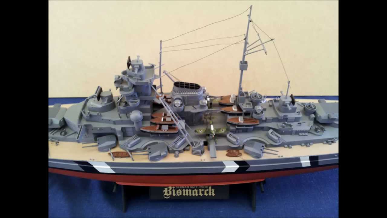 Bismarck Tamiya 1/350 scale - YouTube