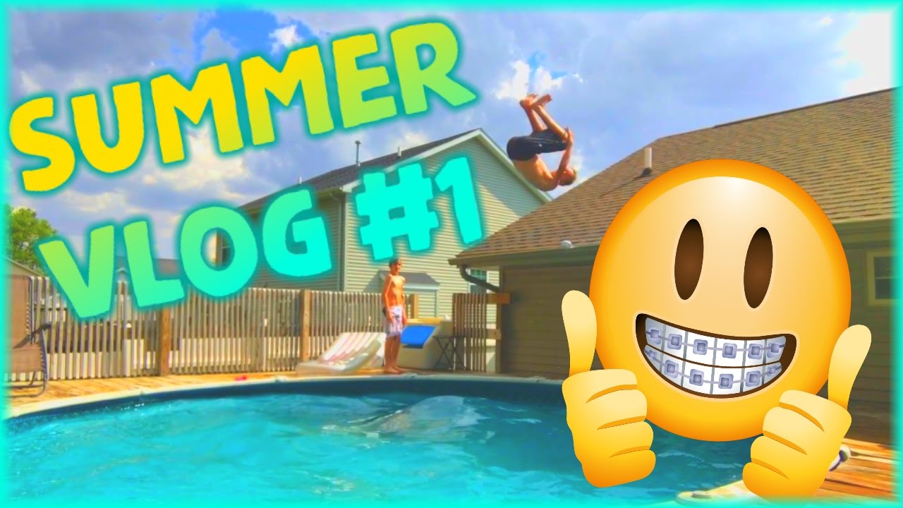 ROOF jumping Into POOL and Skateboarding | Summer Series #1 - YouTube