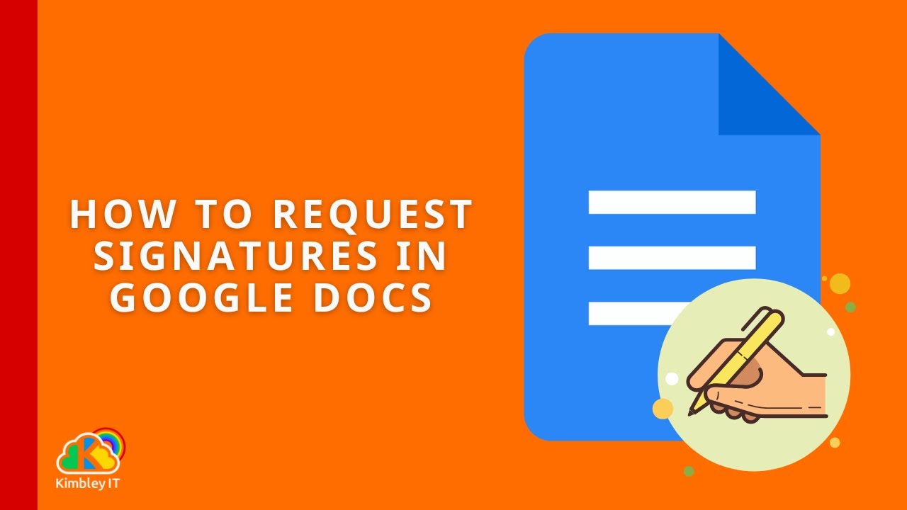 How to let someone sign your Google Doc in Google Drive. - YouTube