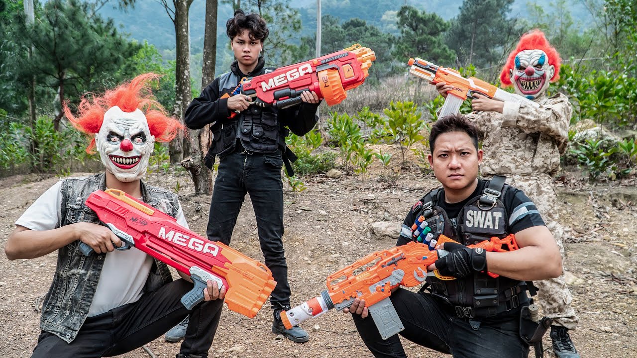 LTT Nerf Mod : Squad SEAL MARINES Team Nerf Guns Battle Worin Boss Evil ...