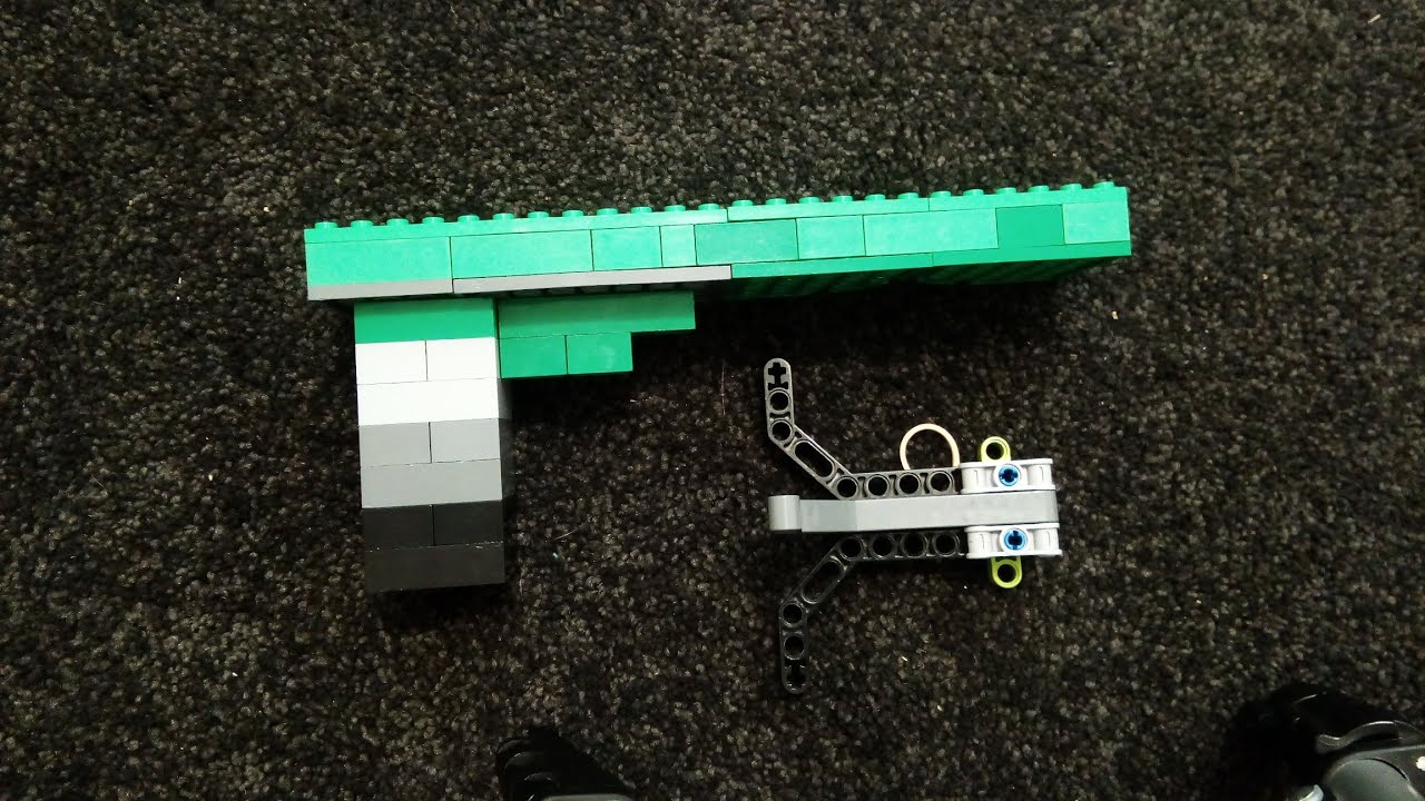 50 subscriber special! Working Lego grappling hook launcher gun MOC ...