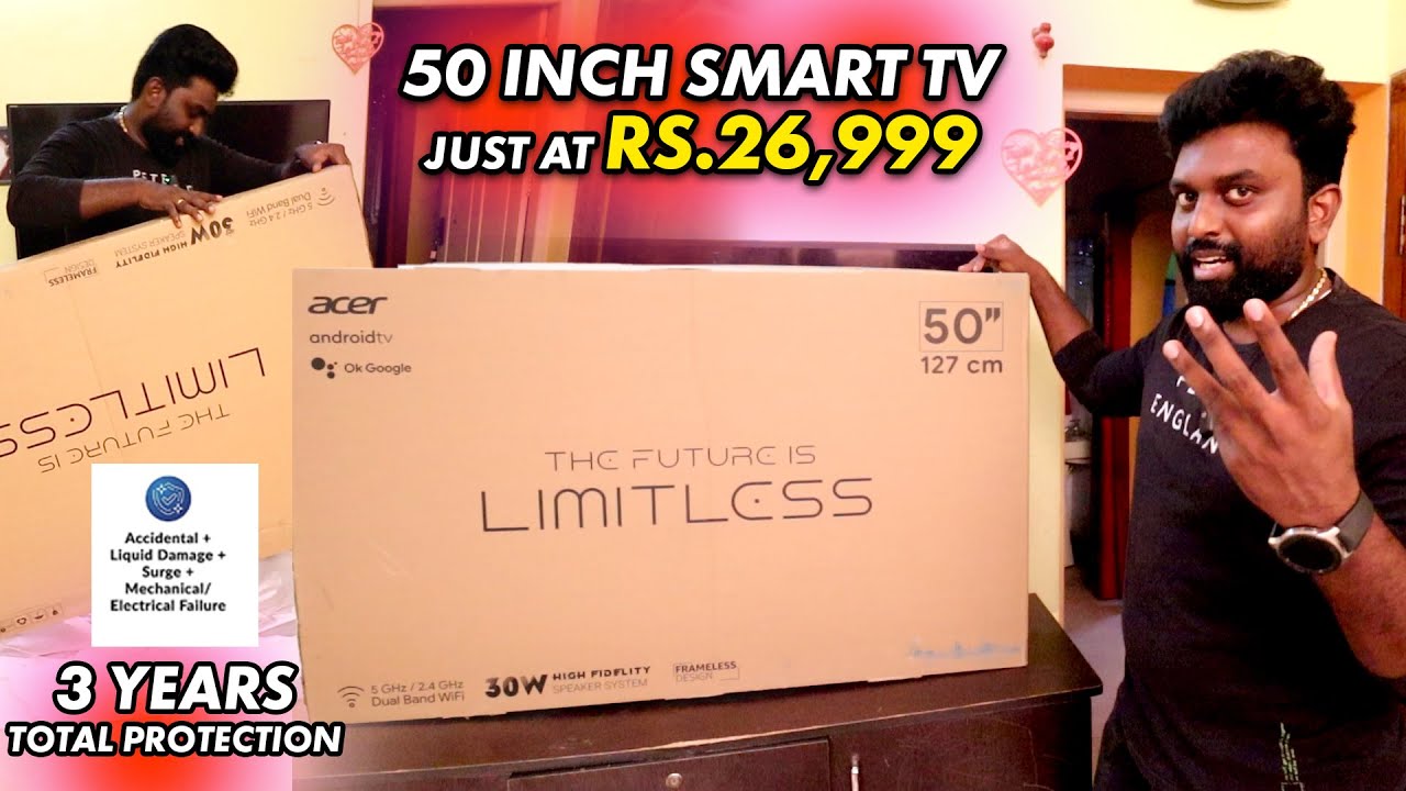 50 Inch 4k Smart TV just at Rs.26,999 #amazon #letsunbox #danjrcm - YouTube