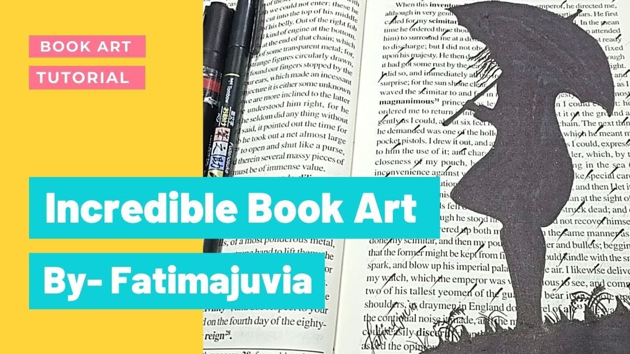 #2 Book Art Tutorial | Incredible Book Art | Easy Step by step for ...