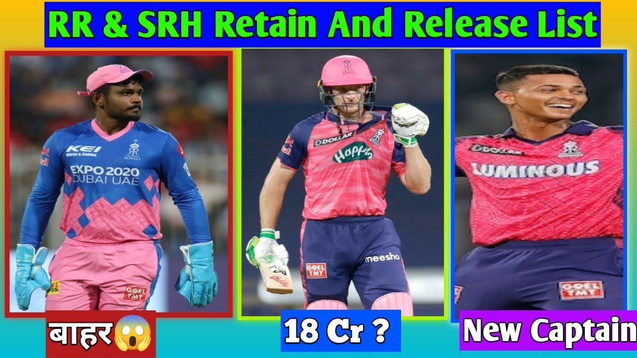 RR & SRH Retain And Release List Out 😱 | RTM Card | Uncapped Player ...