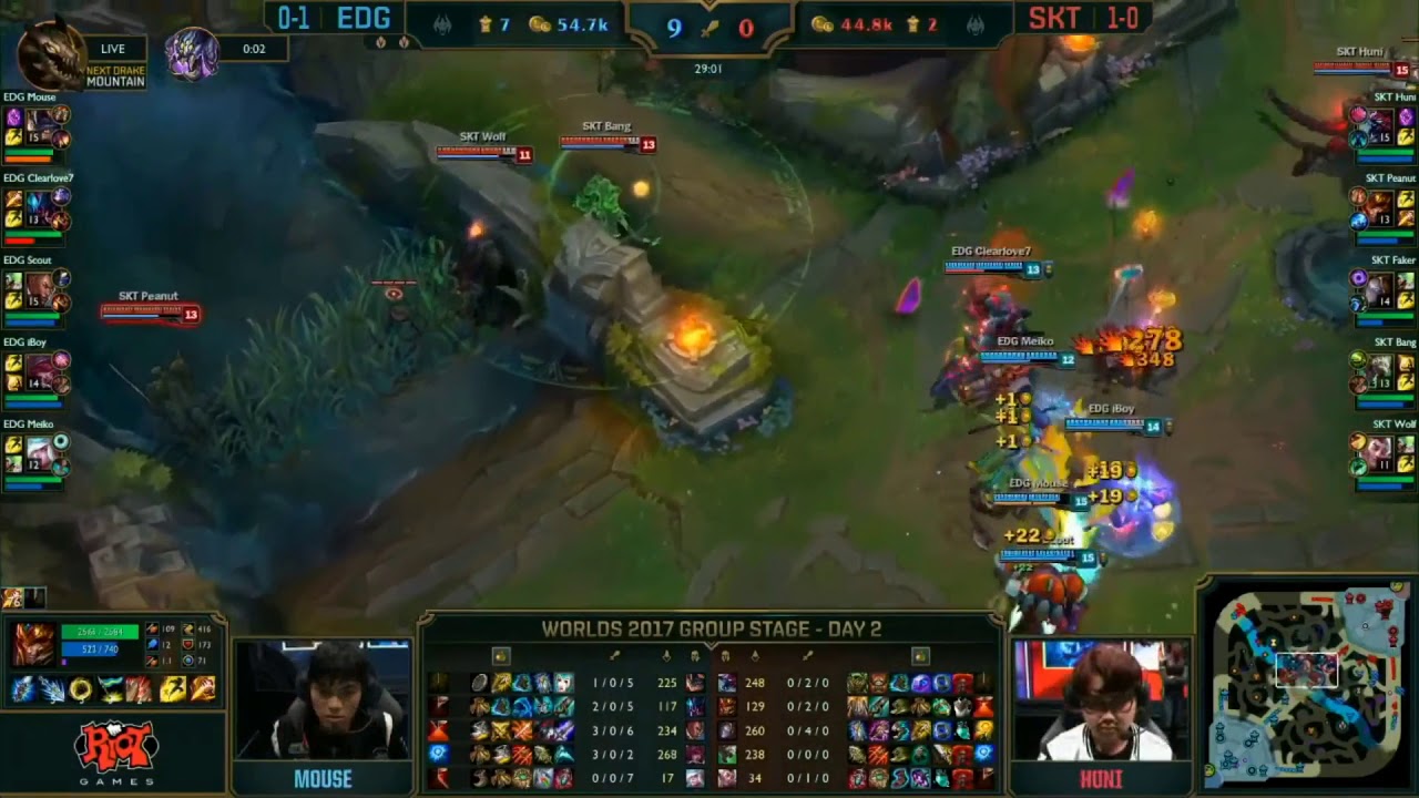 [LOL] [CKTG 2017] [Hightlight] Pha Combo thần thánh giúp SKT lội ngược ...