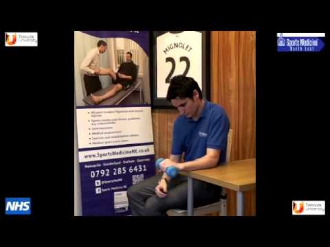 Tennis Elbow - Eccentric Exercise - YouTube