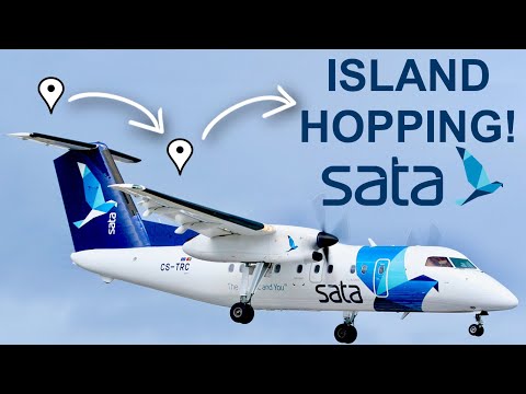 EPIC 4K ISLAND HOPPING Adventure – Flying Around the Azores – SATA DHC-8-200Q