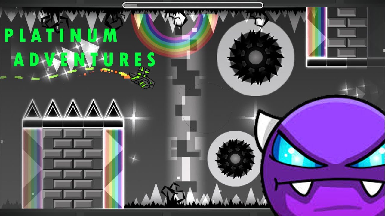 Platinum adventures done! 2 demons in one day! :D - Geometry dash - YouTube