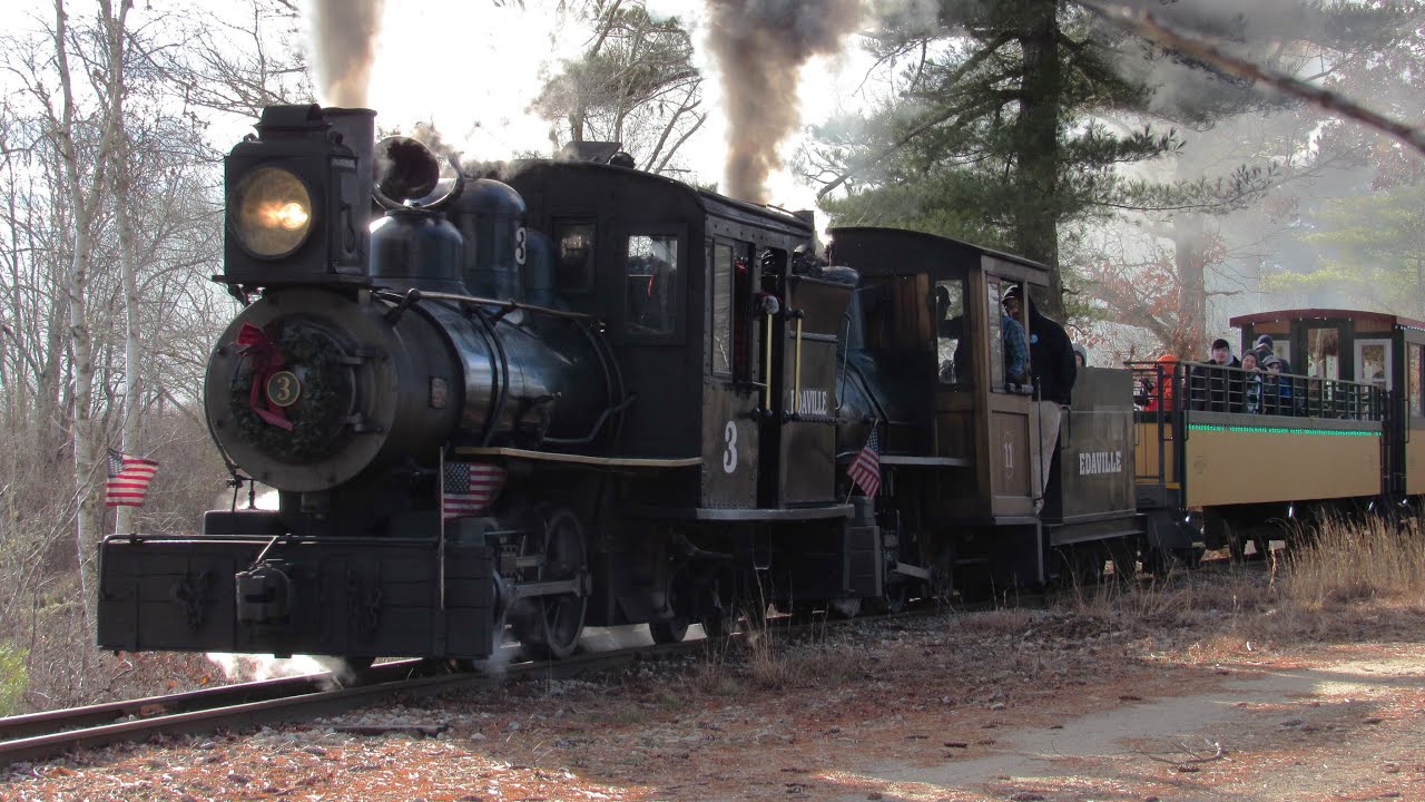 Doubleheader Steam Train Special at Edaville Railroad - YouTube