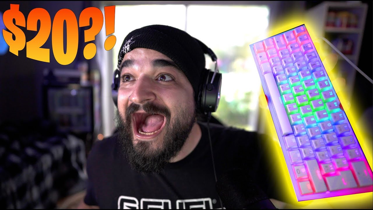 This gaming keyboard is only $20! MAGIC-REFINER MK25 60%! - YouTube