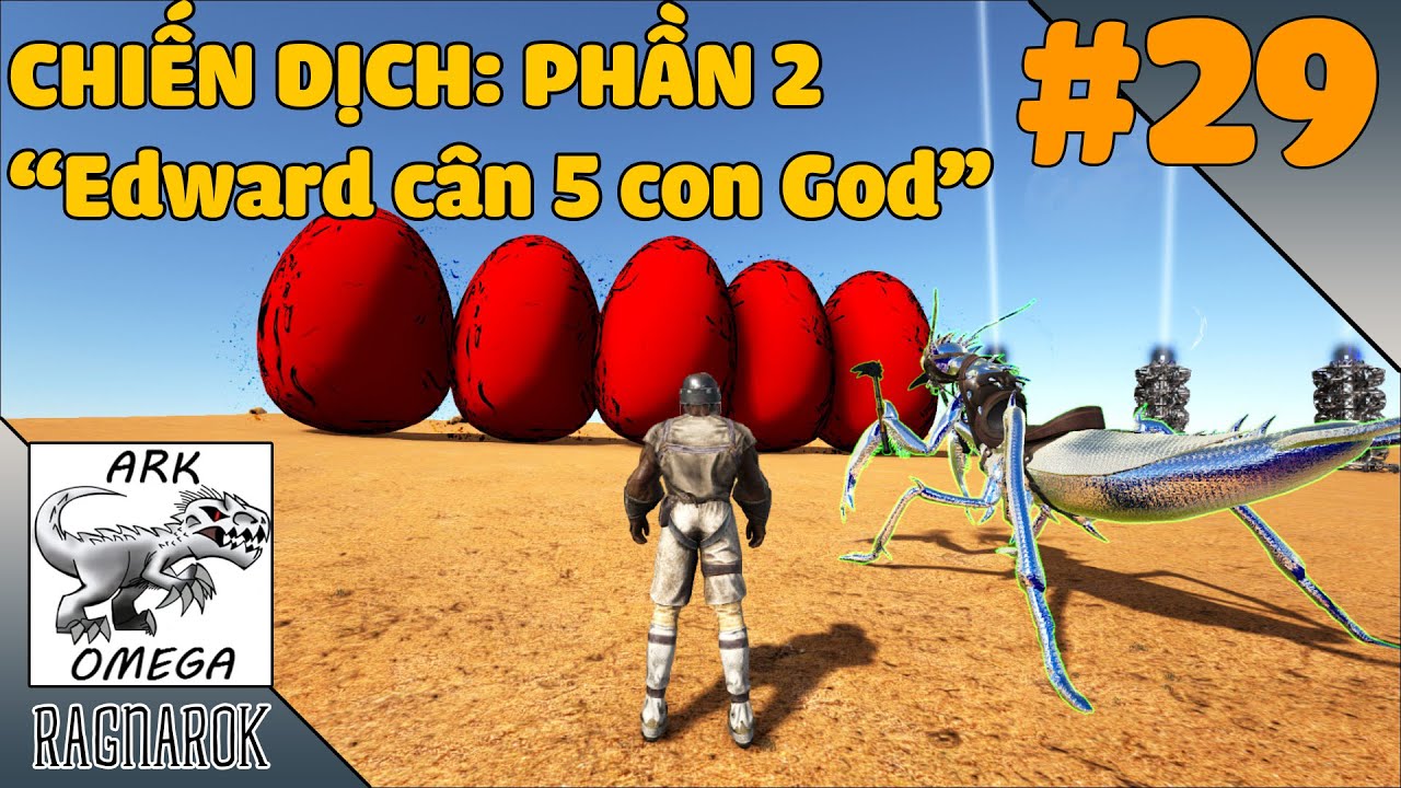 ARK OMEGA RAGNAROK #29: FARM GOD ESSENCE !!! EDWARD x 5 GODS - YouTube