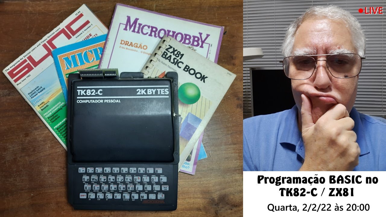 Programação BASIC no TK82-C / ZX81 - YouTube