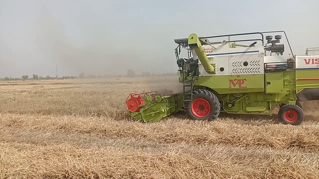 Vishal 435 harvester 2020(Sandeep Punia) - YouTube