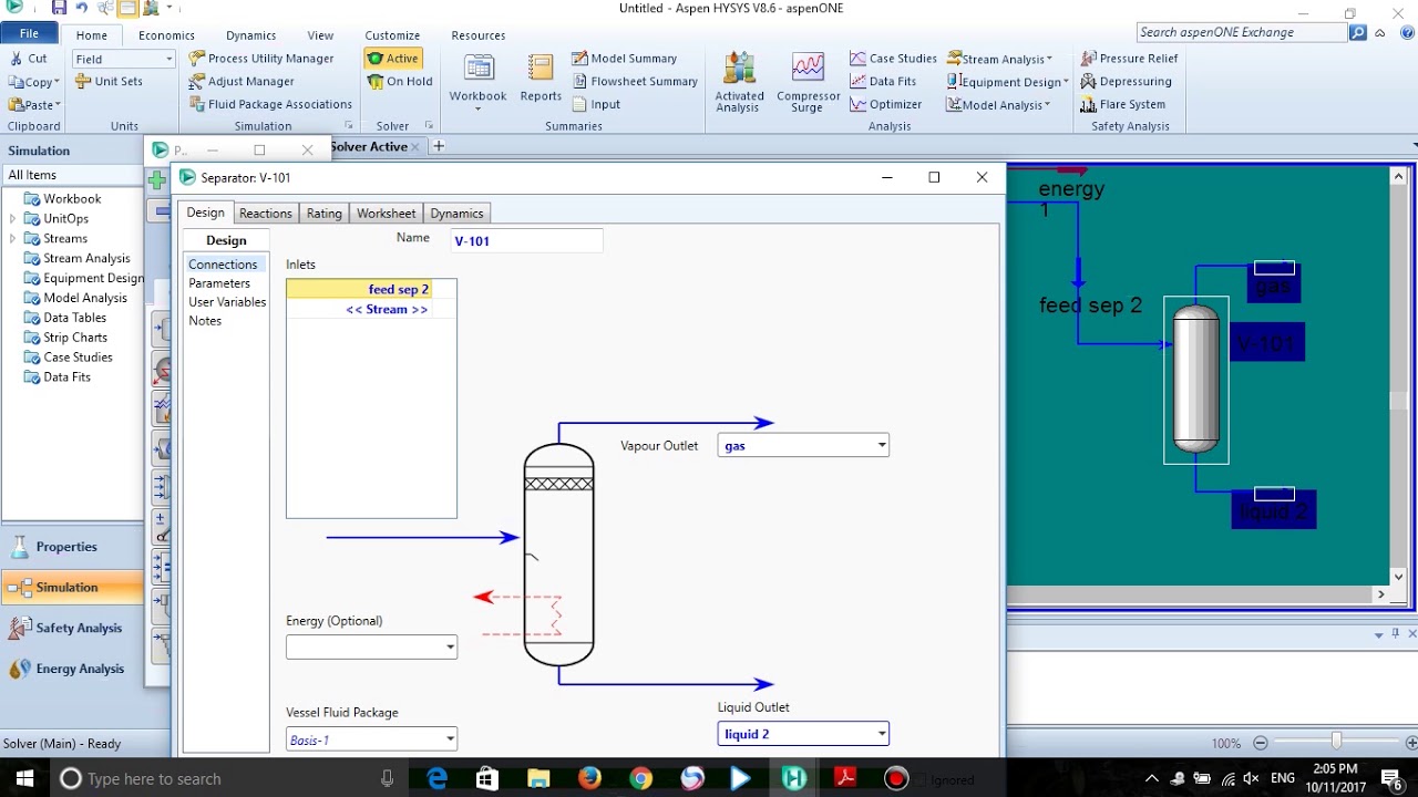 Methane Separation with adjust and recycle logic - YouTube