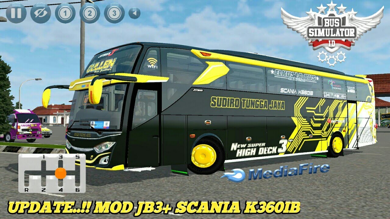 UPDATE..!! MOD JB3+ SCANIA K360IB FULL ANIM CVT ALDOVADEWA || BUSSID ...
