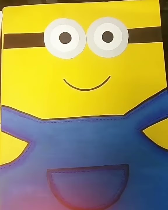 DIY back to school minions notebook cover - YouTube