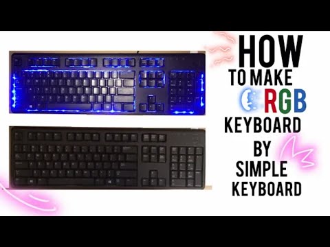 How to add backlight in keyboard||add light in keyboard in cheapest ...