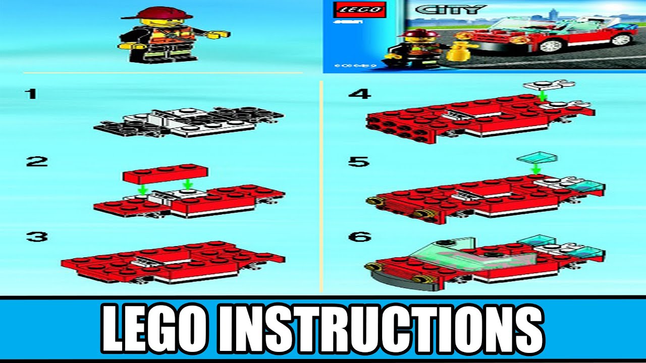 LEGO Instructions | City | 30221 | Fire Car - YouTube