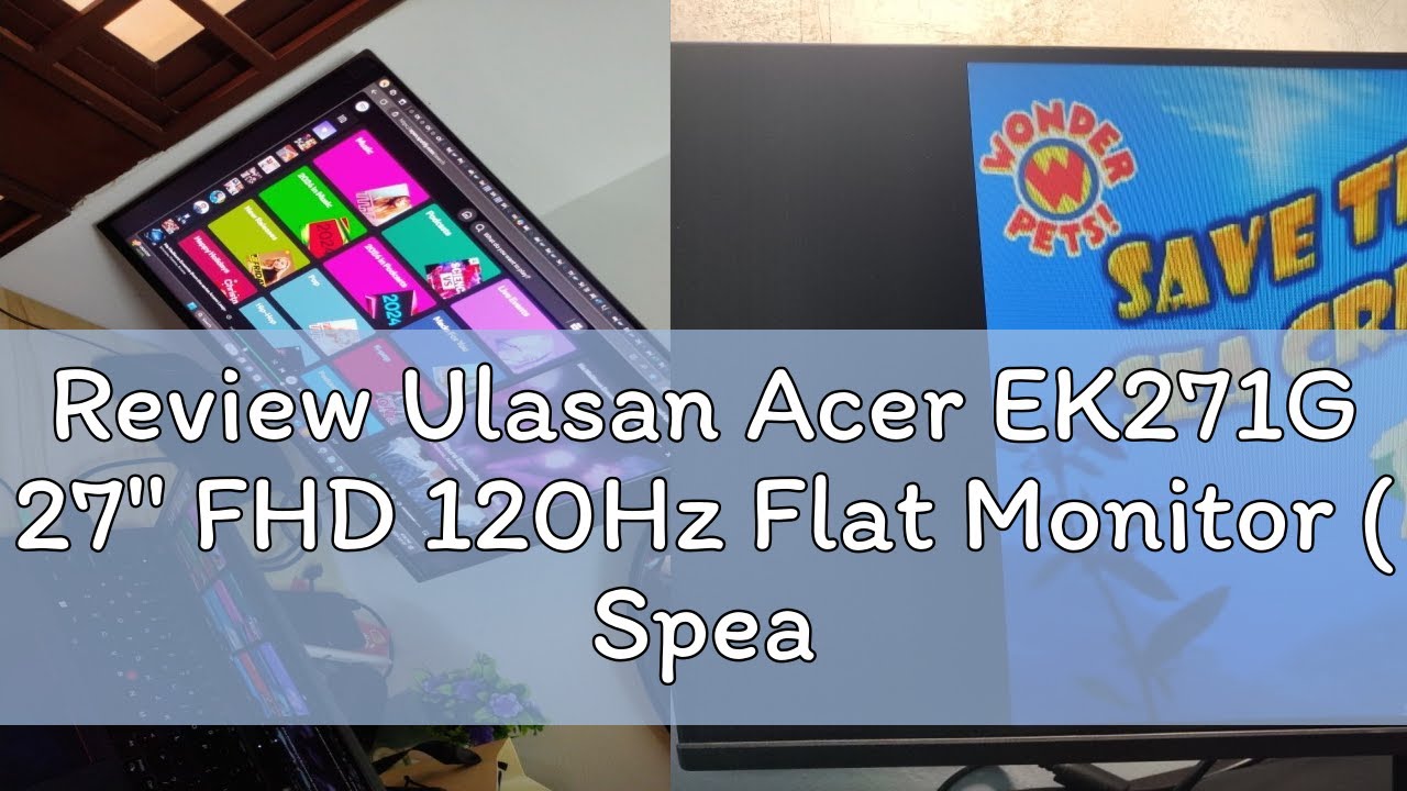 Review Ulasan Acer EK271G 27'' FHD 120Hz Flat Monitor ( Speaker, HDMI ...