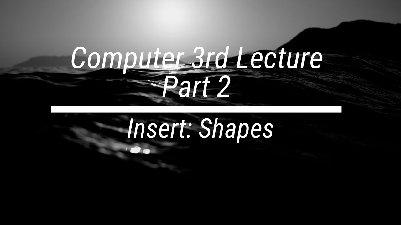 Computer 3rd Lecture Part 2 - YouTube