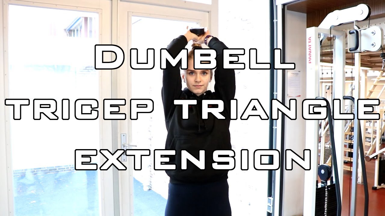 Dumbell tricep triangle extension - ACLO fitness - YouTube