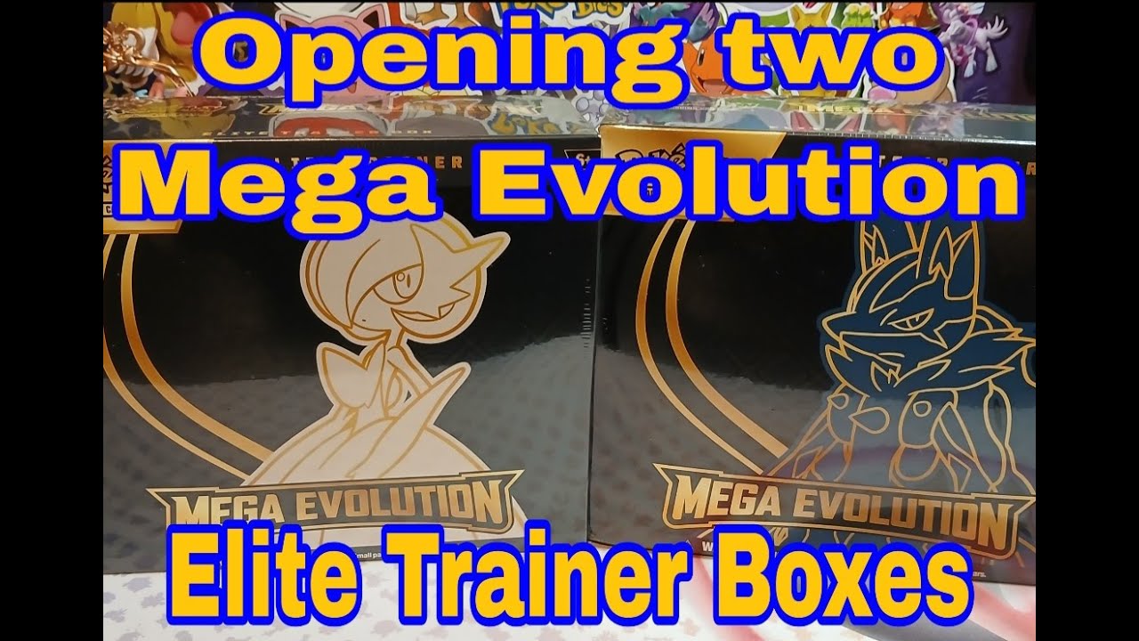Opening 18 Pokémon Mega Evolution Packs from two Elite Trainer Boxes ...