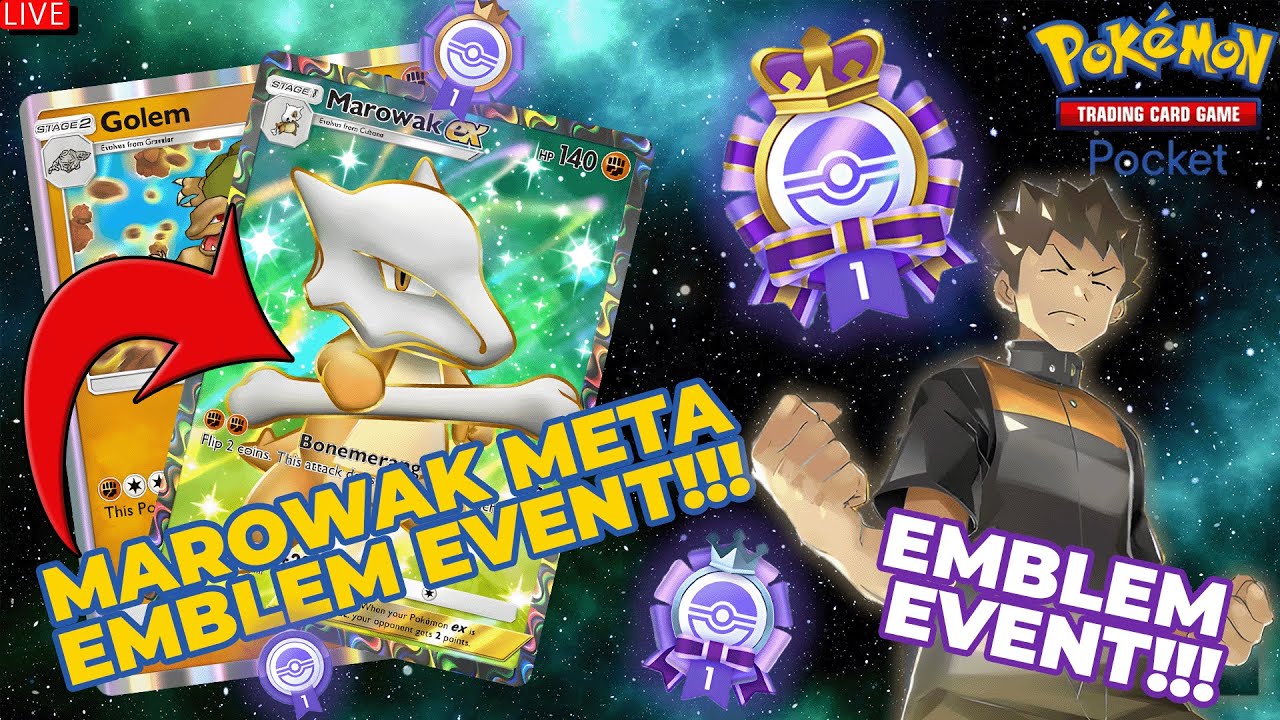 Pokémon tcg pocket || Emblem Event!! #pokemonmaster2024 - YouTube