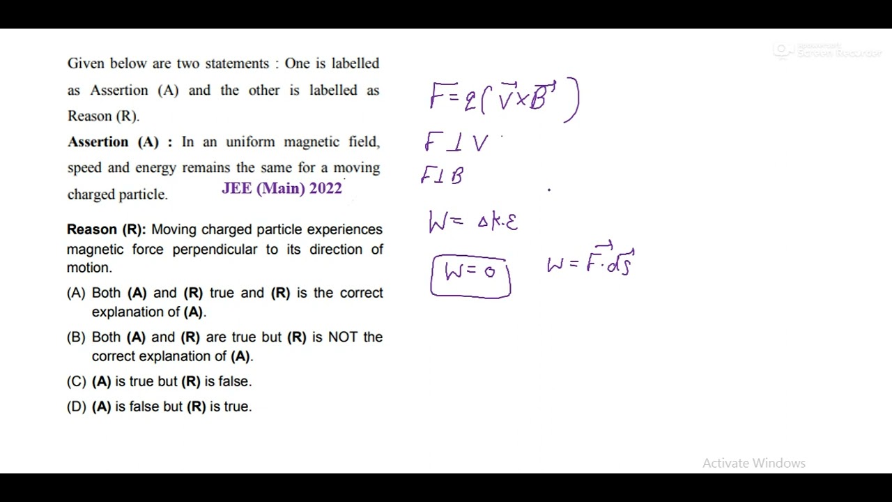 Assertion (A) and the other is labelled as Reason (R). Assertion (A ...