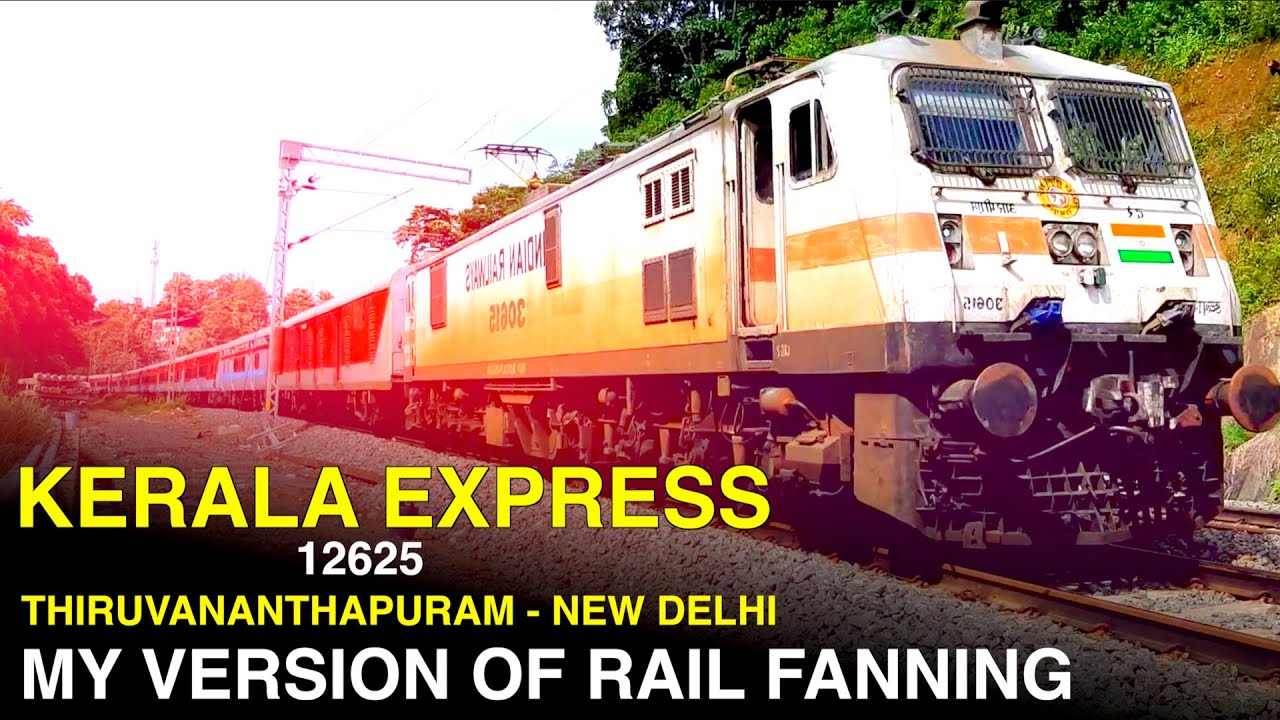 Kerala Express Approaching Kottayam Station | Thiruvananthapuram To New ...