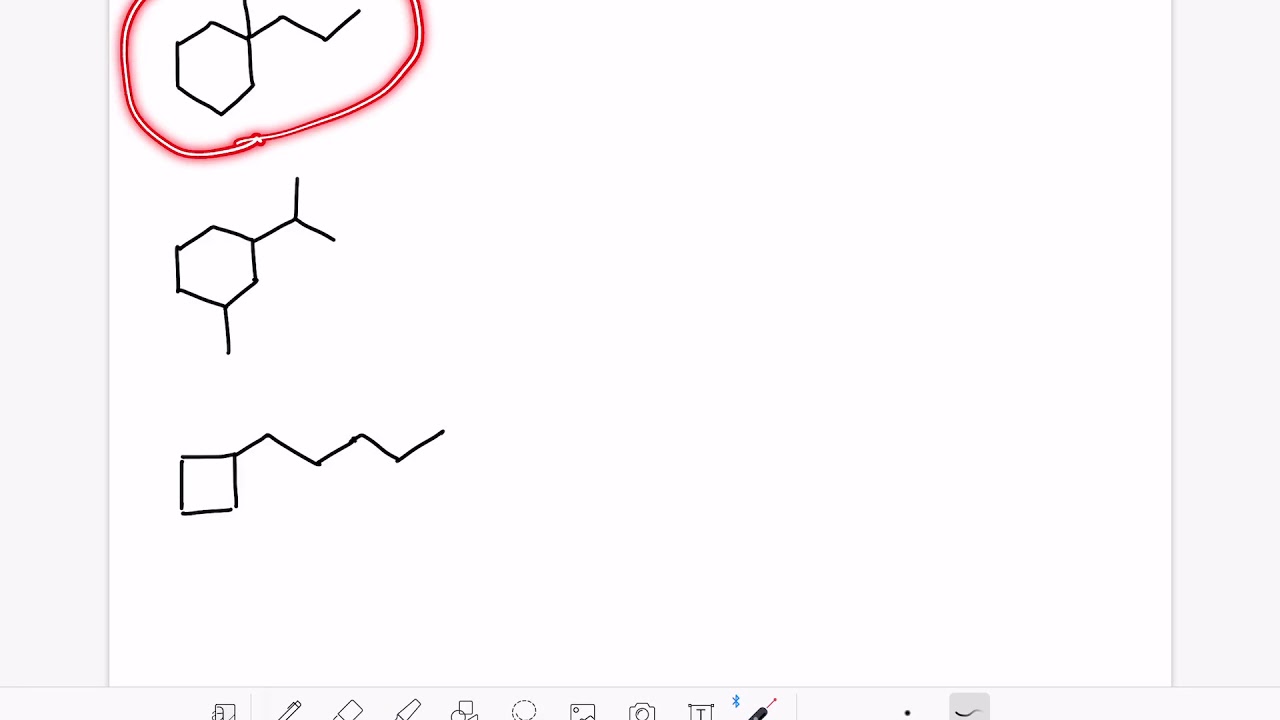 32: Naming cyclic alkanes - YouTube