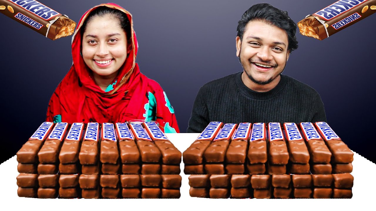 SNICKERS CHOCOLATE EATING CHALLENGE | chocolate eating | Hungry Balok ...