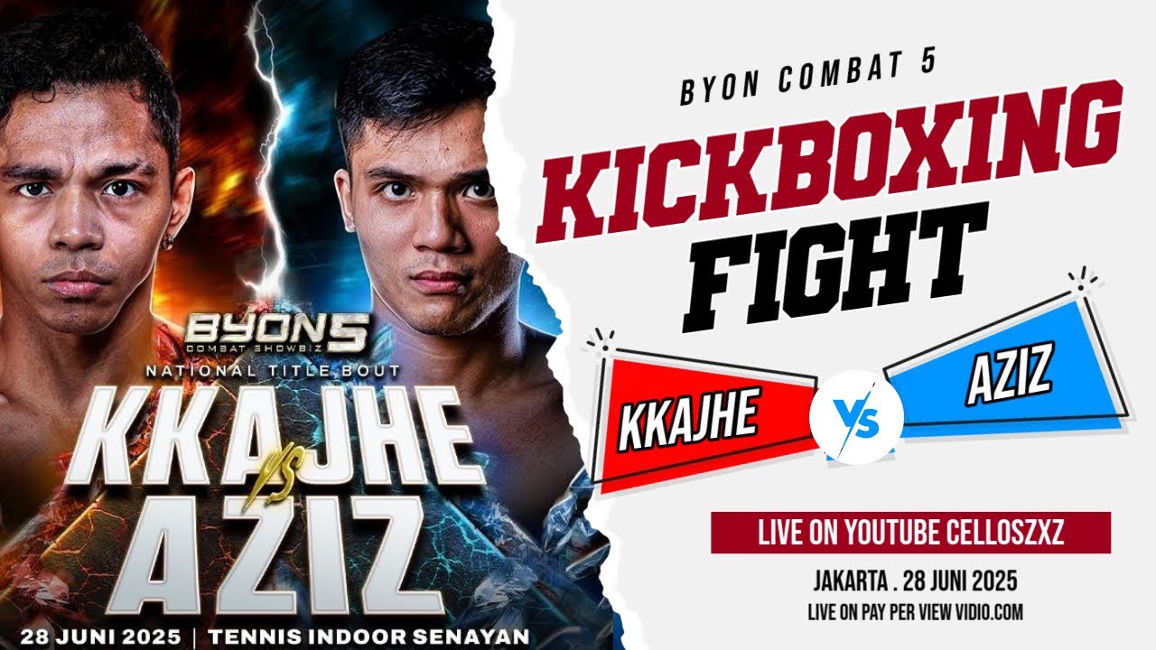 Pertandingan KKAJHE VS AZIZ CALIM - KICKBOXING TITLE FIGHT BYON 5 - YouTube