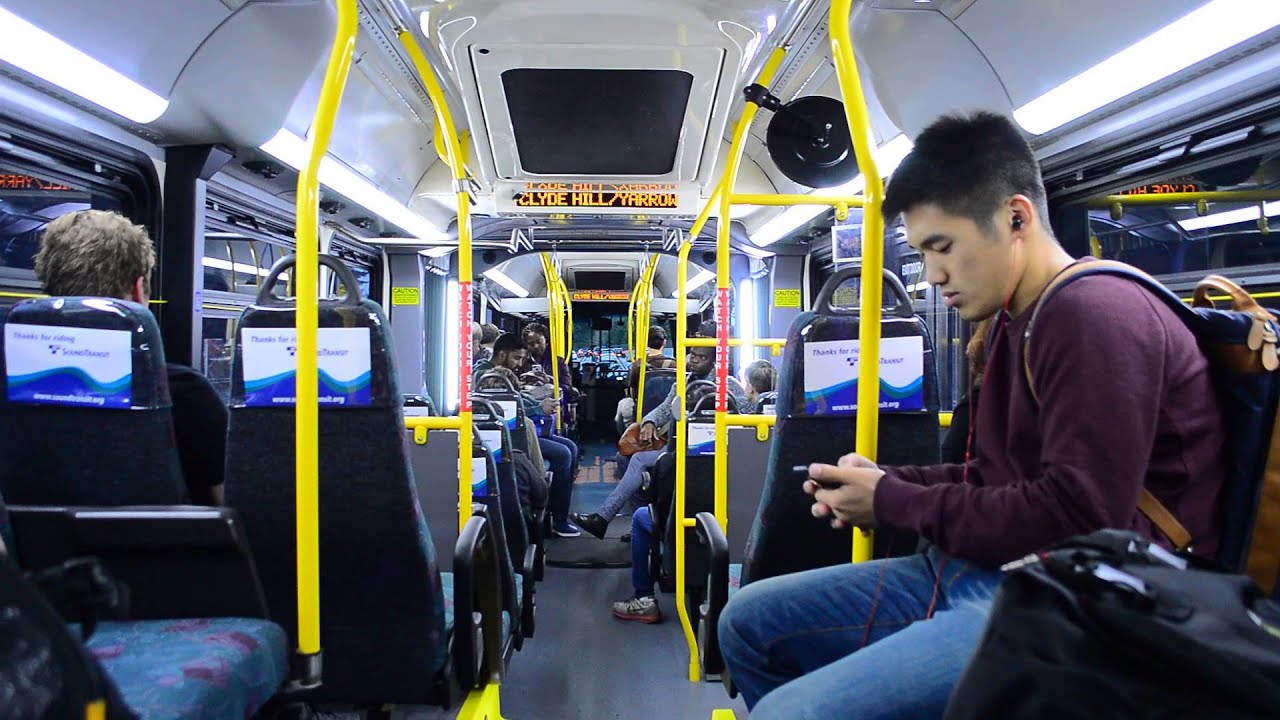 Sound Transit : On-Board 2014 New Flyer XDE60 "Xcelsior" Articulated ...