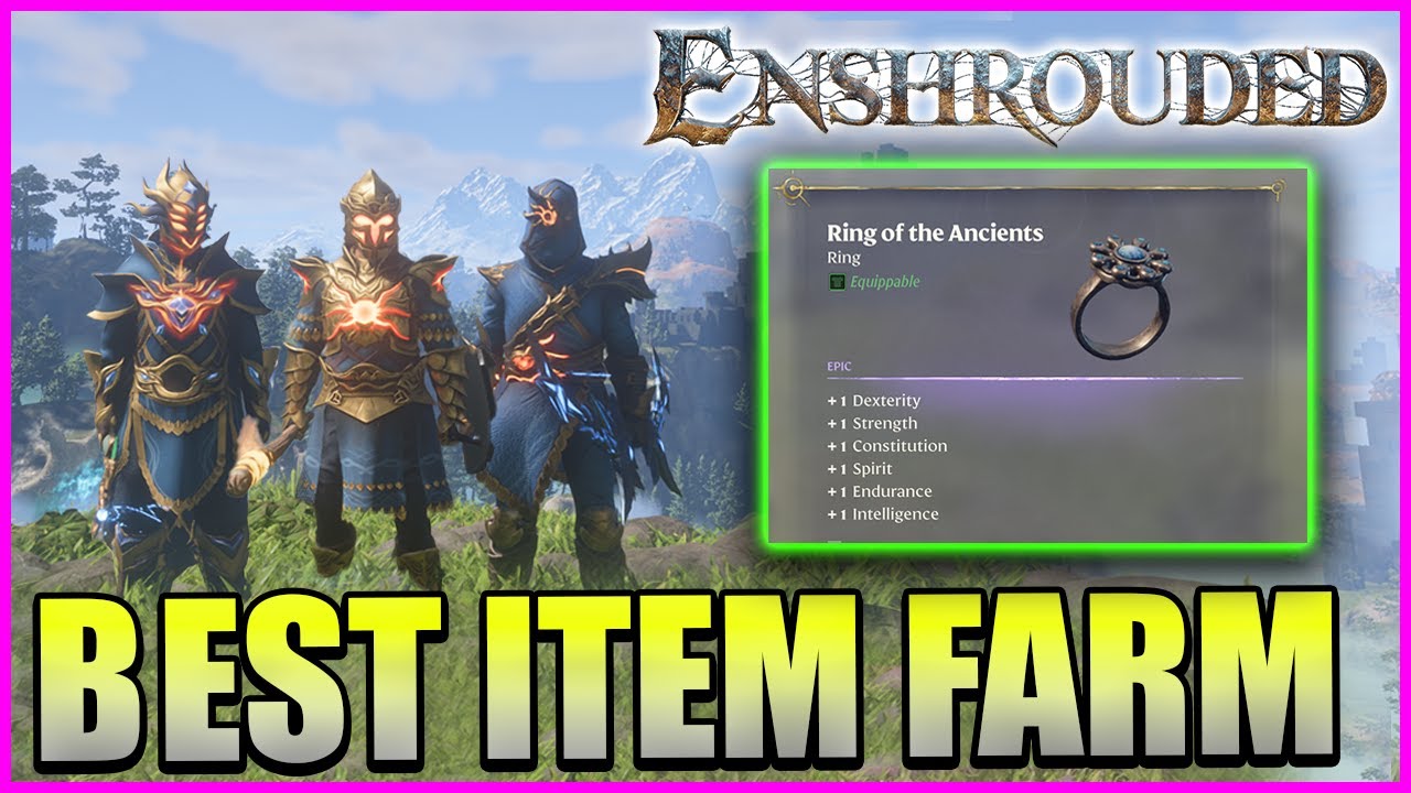 Enshrouded: BEST ARMOR/WEAPON FARM - YouTube