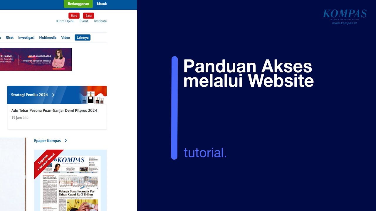 Cara Akses Website Kompas.id - YouTube