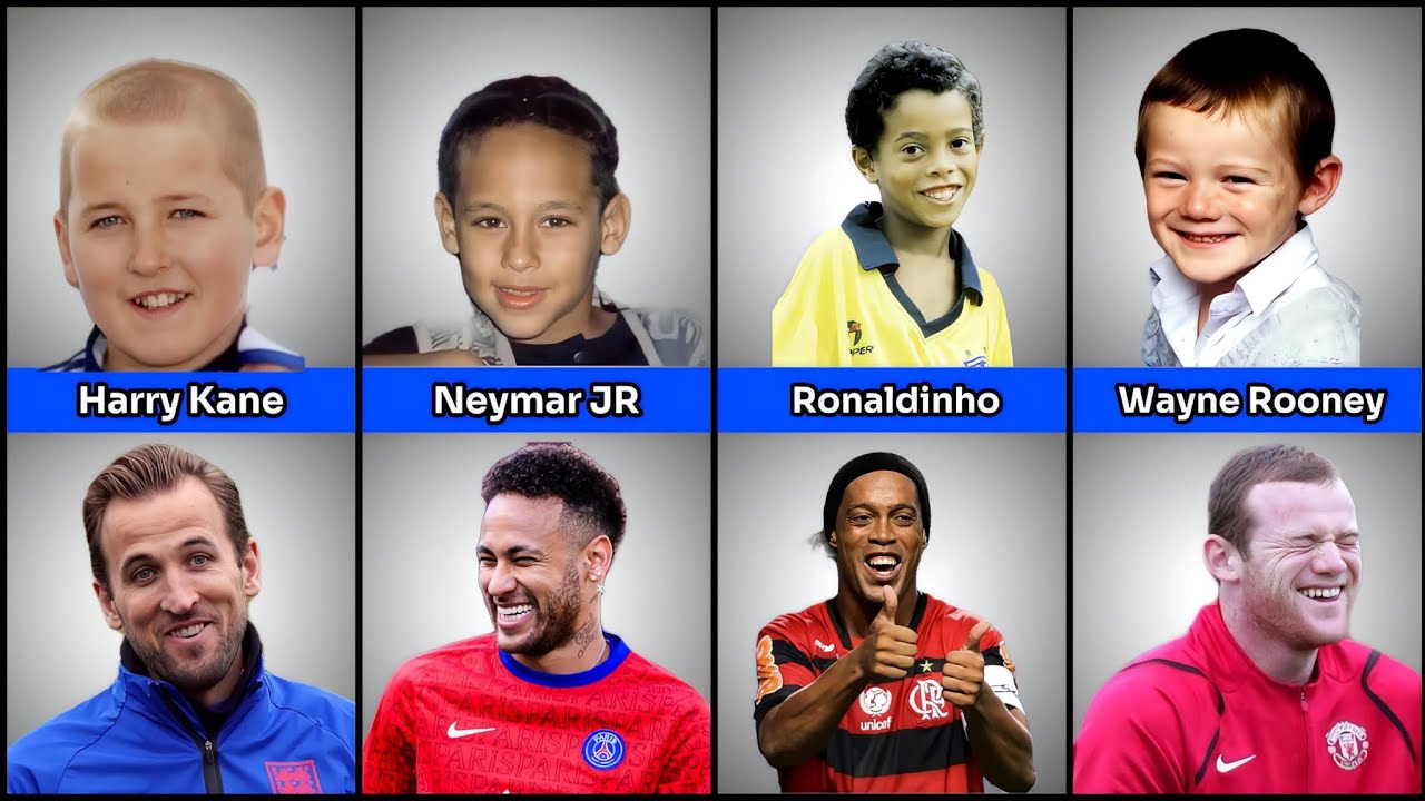 Famous Football Players When They Were Kids - YouTube