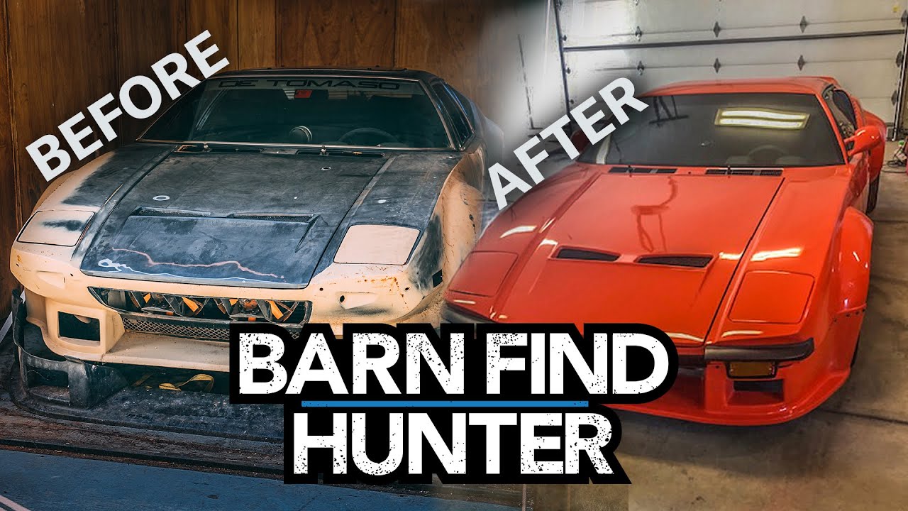BEFORE & AFTER: De Tomaso Pantera restored after 35 years in storage ...