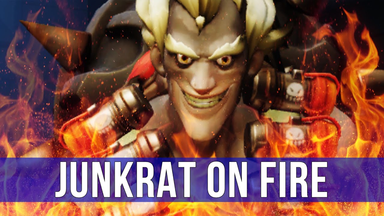 Overwatch: Junkrat On Fire! (Play of the Game) - YouTube