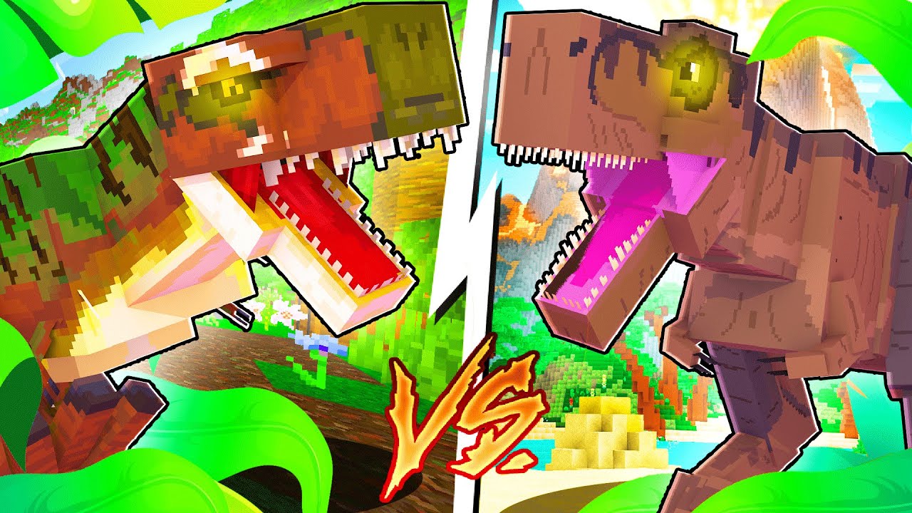 T-REX x T-REX QUAL é o MAIS PODEROSO!!!- ERA JURASSICA - YouTube