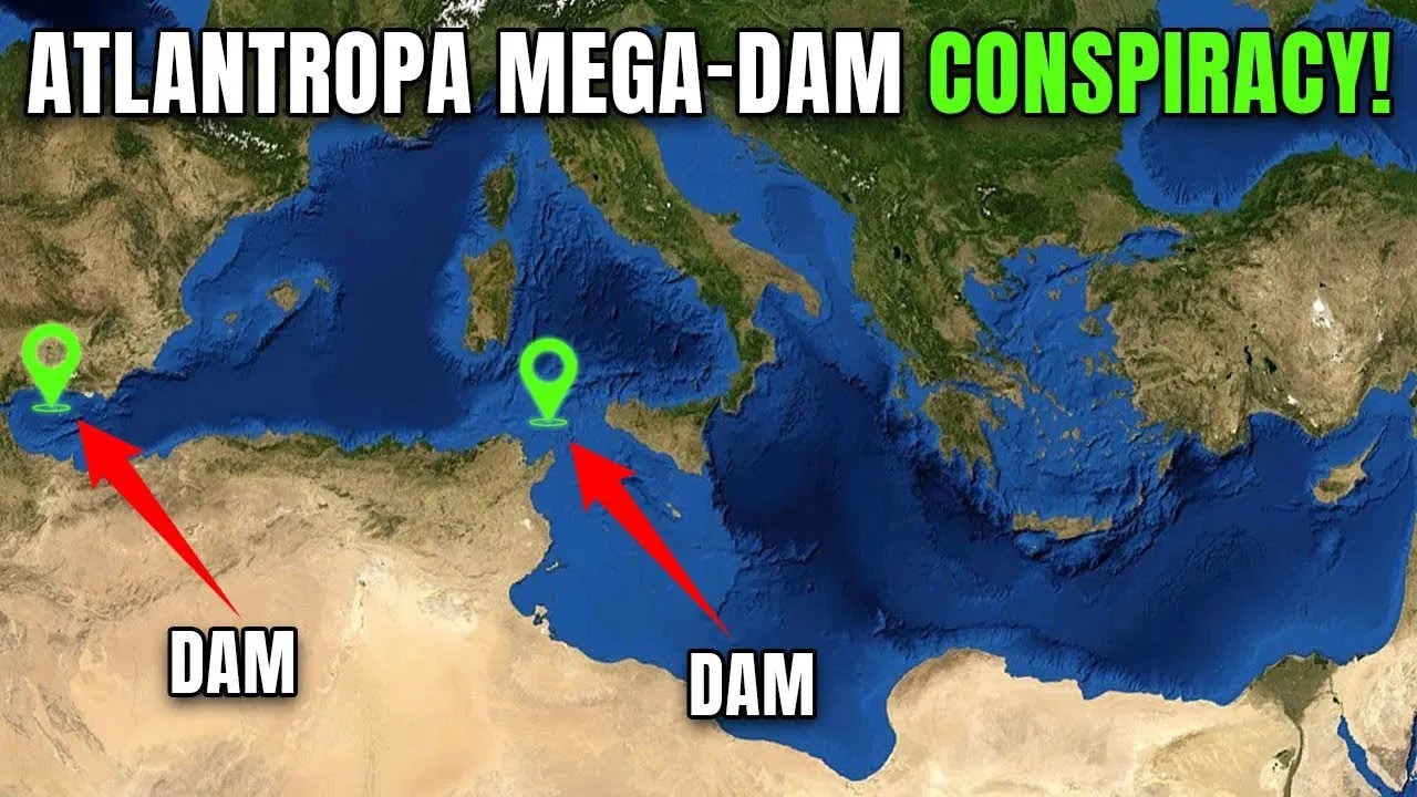 The WILD Plan to Drain the Mediterranean Through a Mega Dam Atlantropa ...