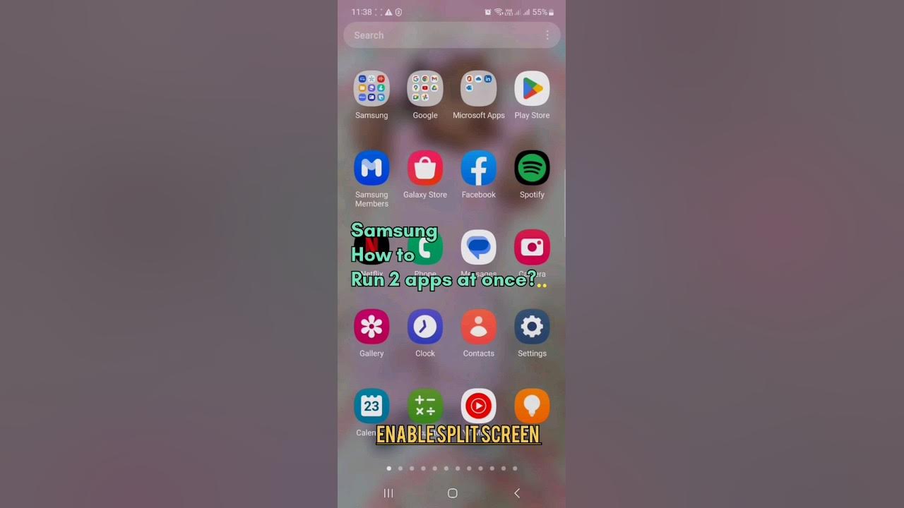 Samsung: How to run 2 apps at the same time #shorts #tech #techtips #samsungtips #androidtips ...