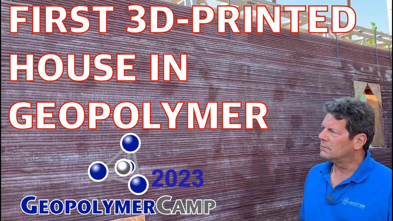 First house printed in Geopolymer Cement (GP Intl & RENCA) - YouTube