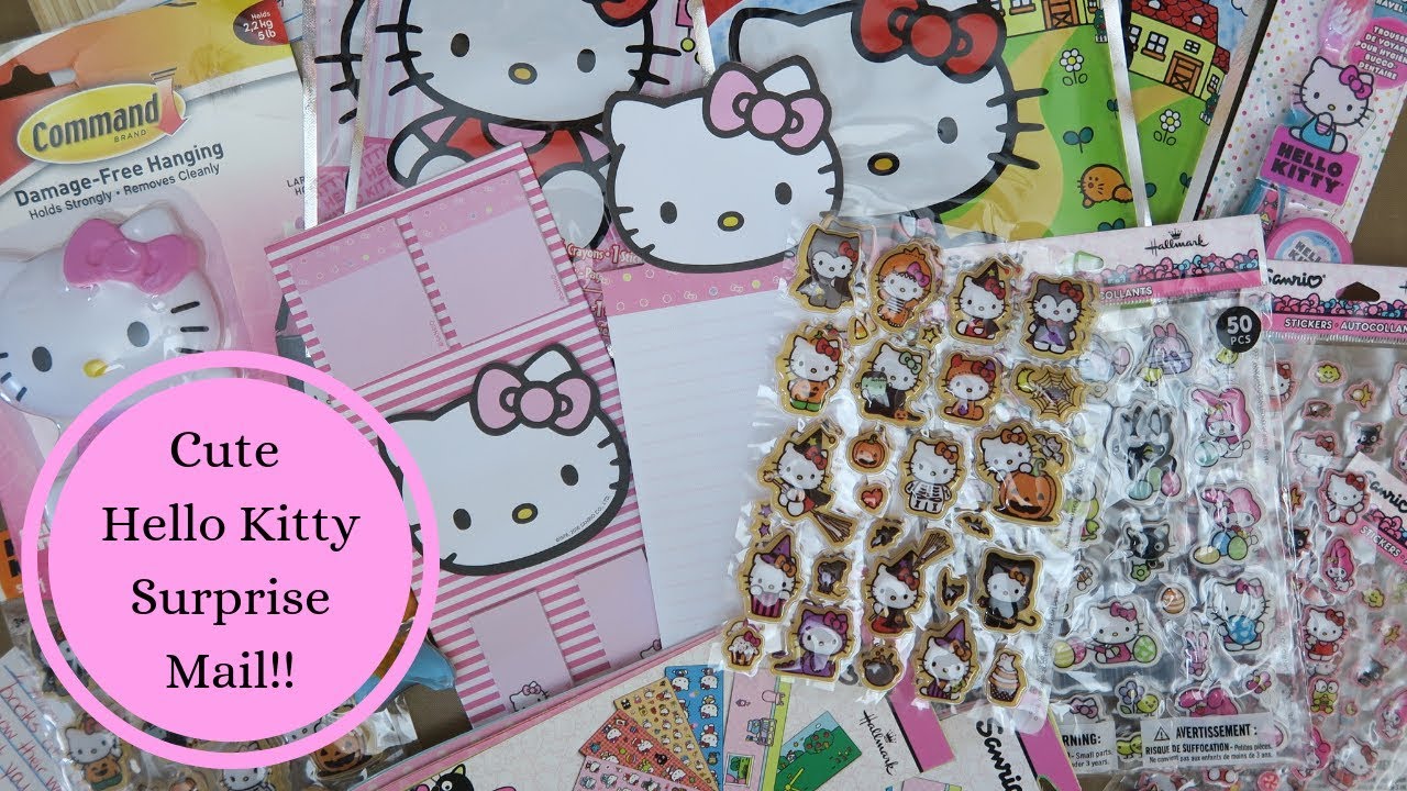 Surprise Hello Kitty Mail from Kendra!!! - YouTube