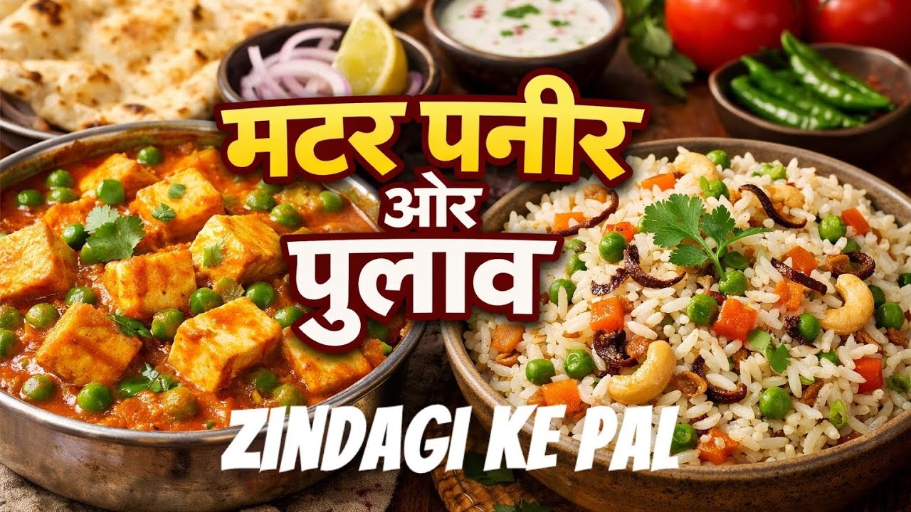 Aaj Bana Desi Matar Paneer Pulav 😋 | Ghar Jaisa Swad | Food Vlog - YouTube