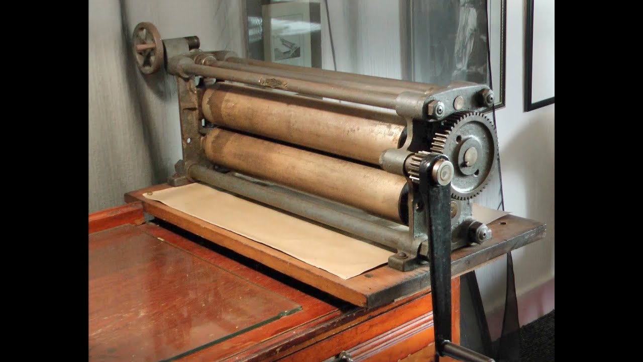 OIL PRINTS ON AUTOTYPE PRESS by Kirk V Toft - YouTube