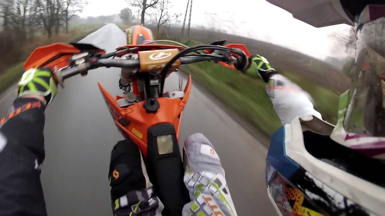 Rainy day wheelie KTM sx 525 GoPro Movie, pirates of the caribbean ...