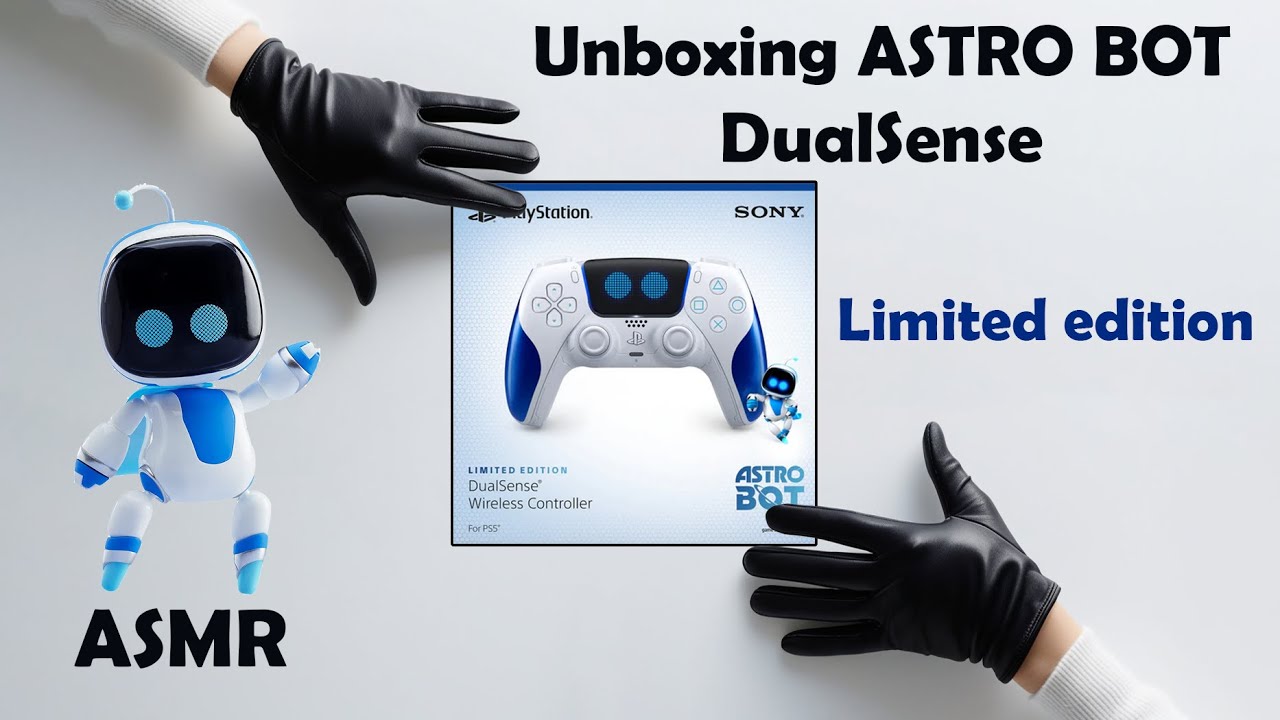 Unboxing the ASTRO BOT DualSense | ASMR soothing sounds - YouTube