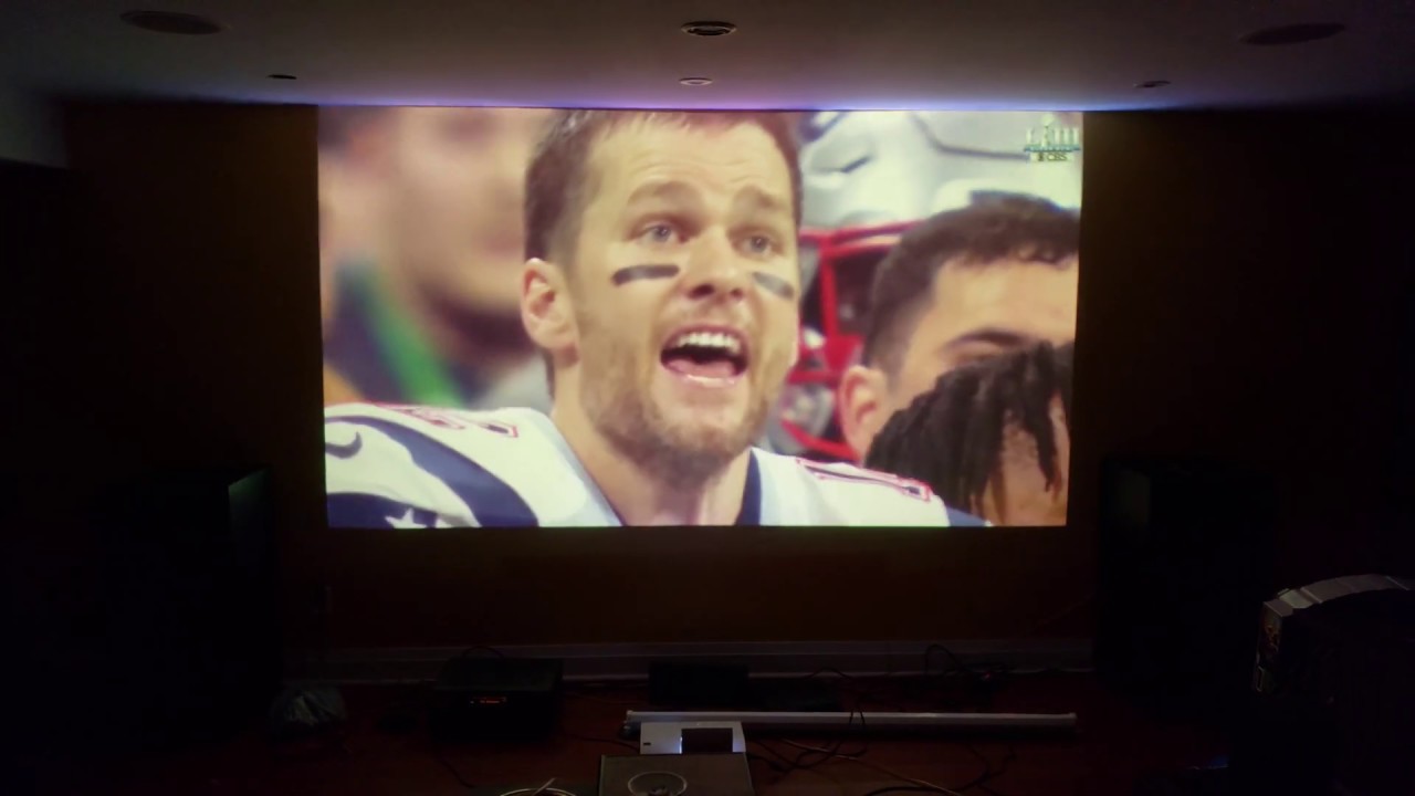 2019 Super Bowl LIII (53) on 140"inch Hitachi Ultra Short Throw ...